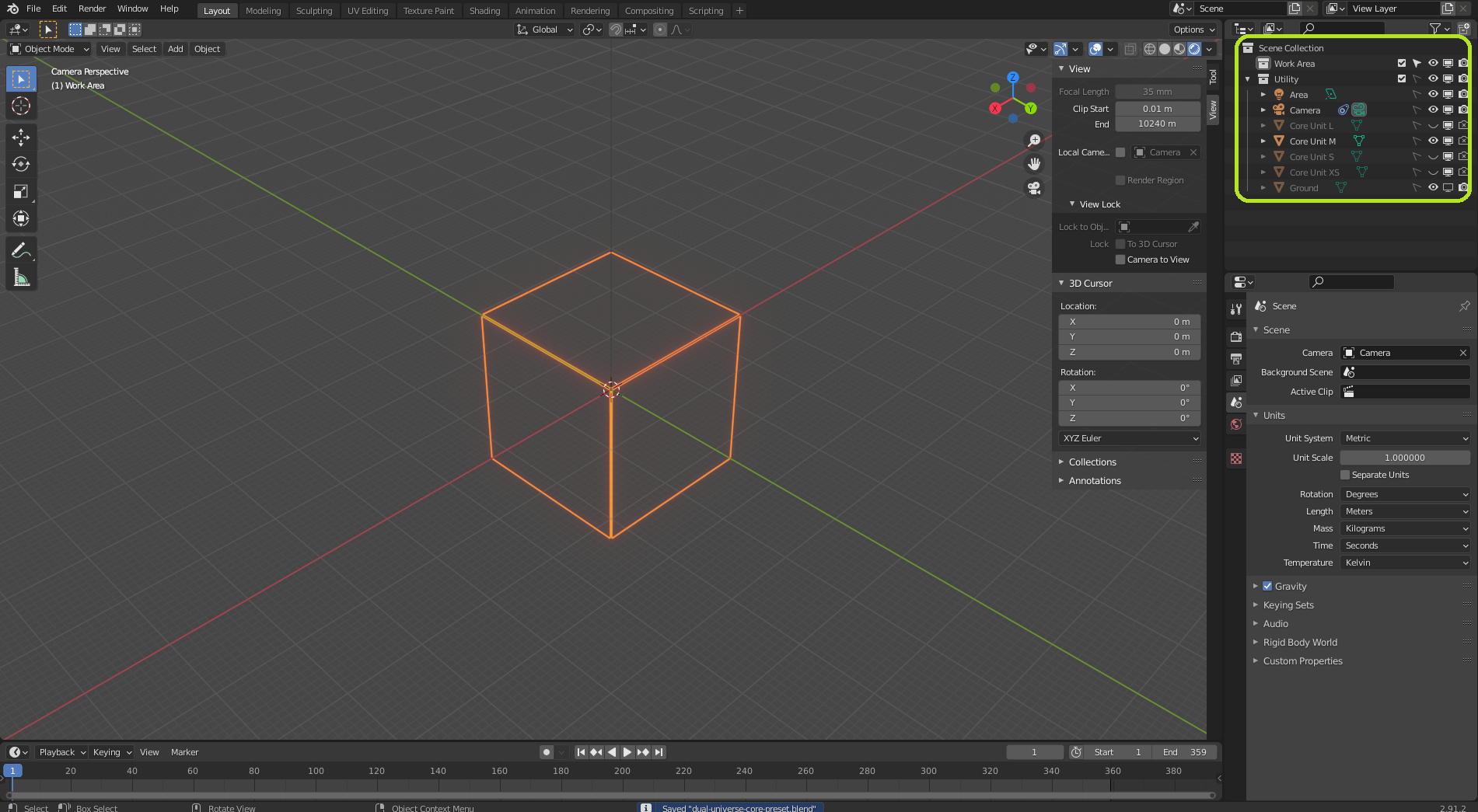 Preparing .obj files for Dual Universe with Blender — Wolfe Labs
