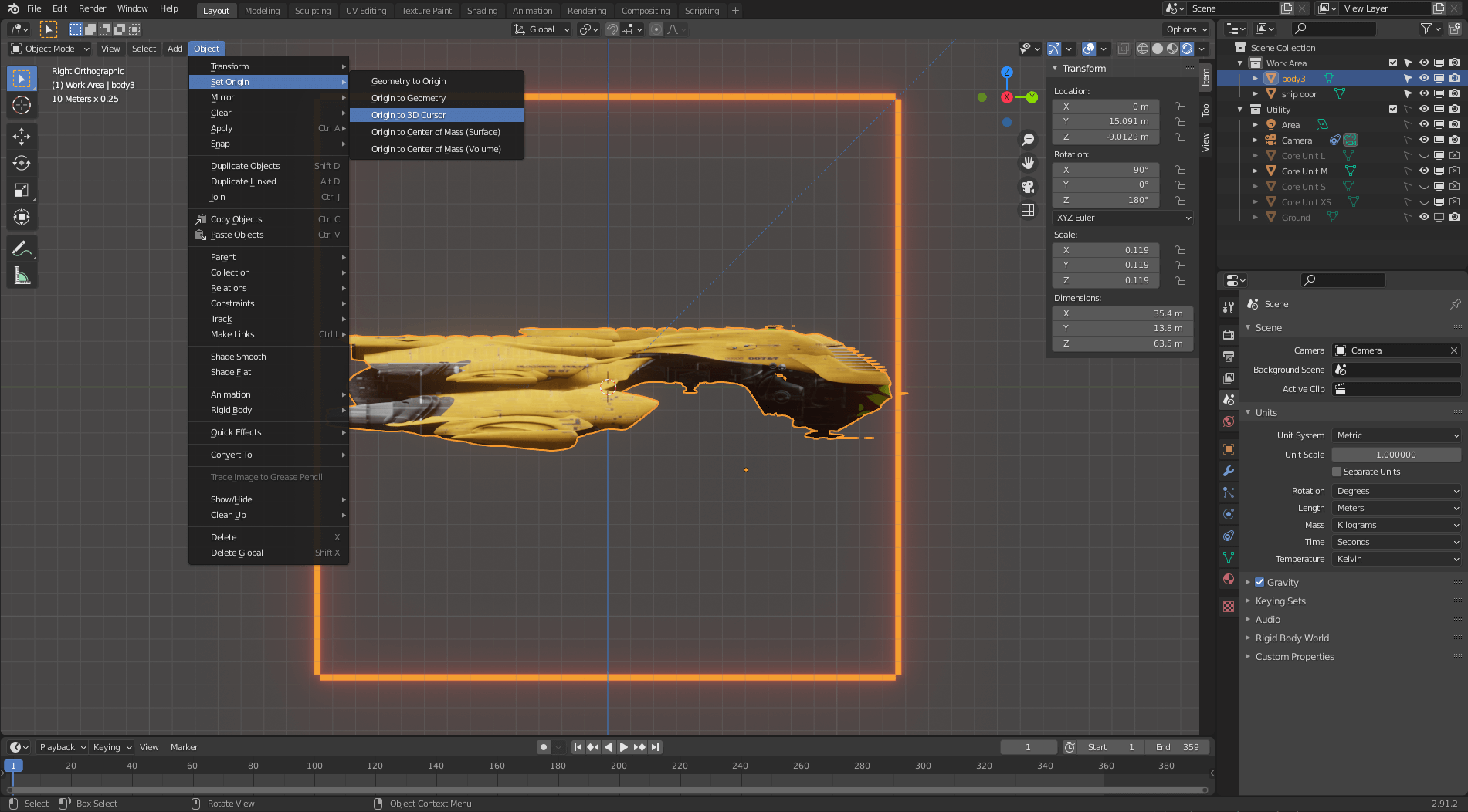 Preparing .obj files for Dual Universe with Blender — Wolfe Labs