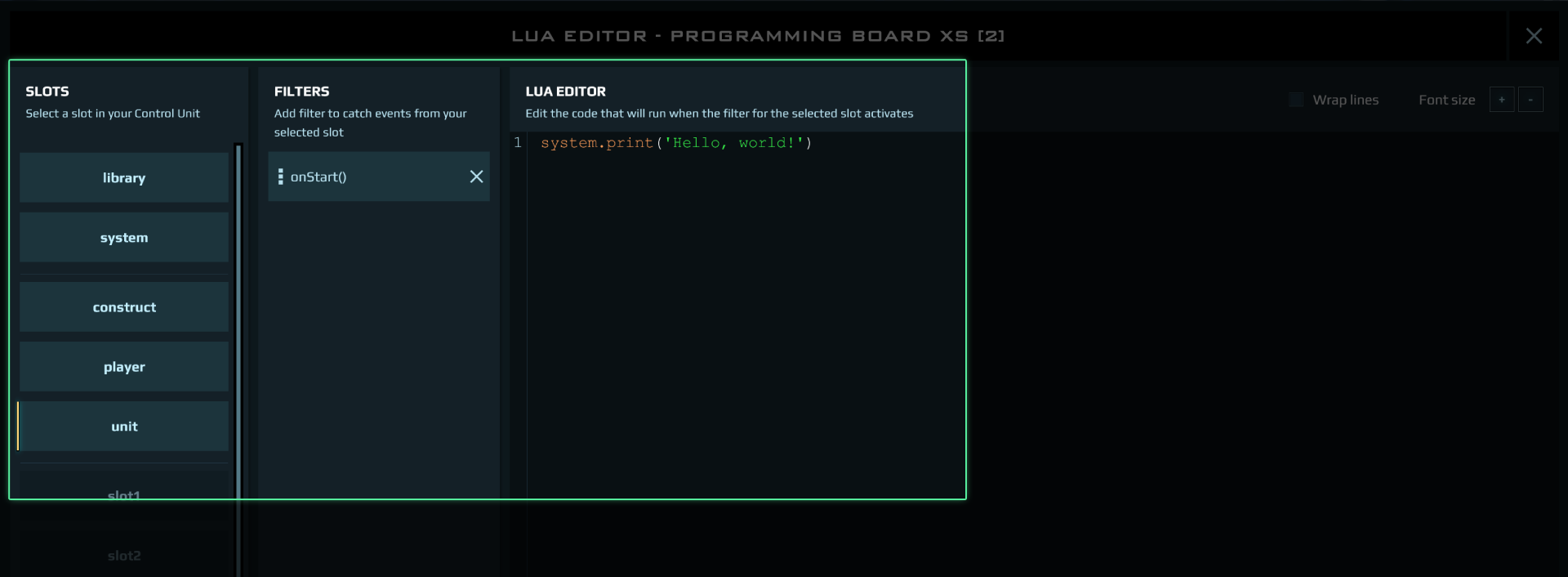 Lua for Dual Universe: The Basics — Wolfe Labs